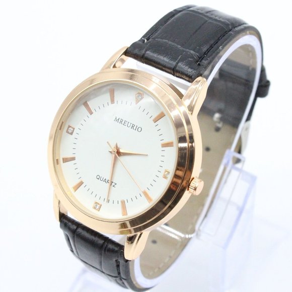 Mreurio | Accessories | Mreurio Watch Quartz Mens Classic Casual Gold ...